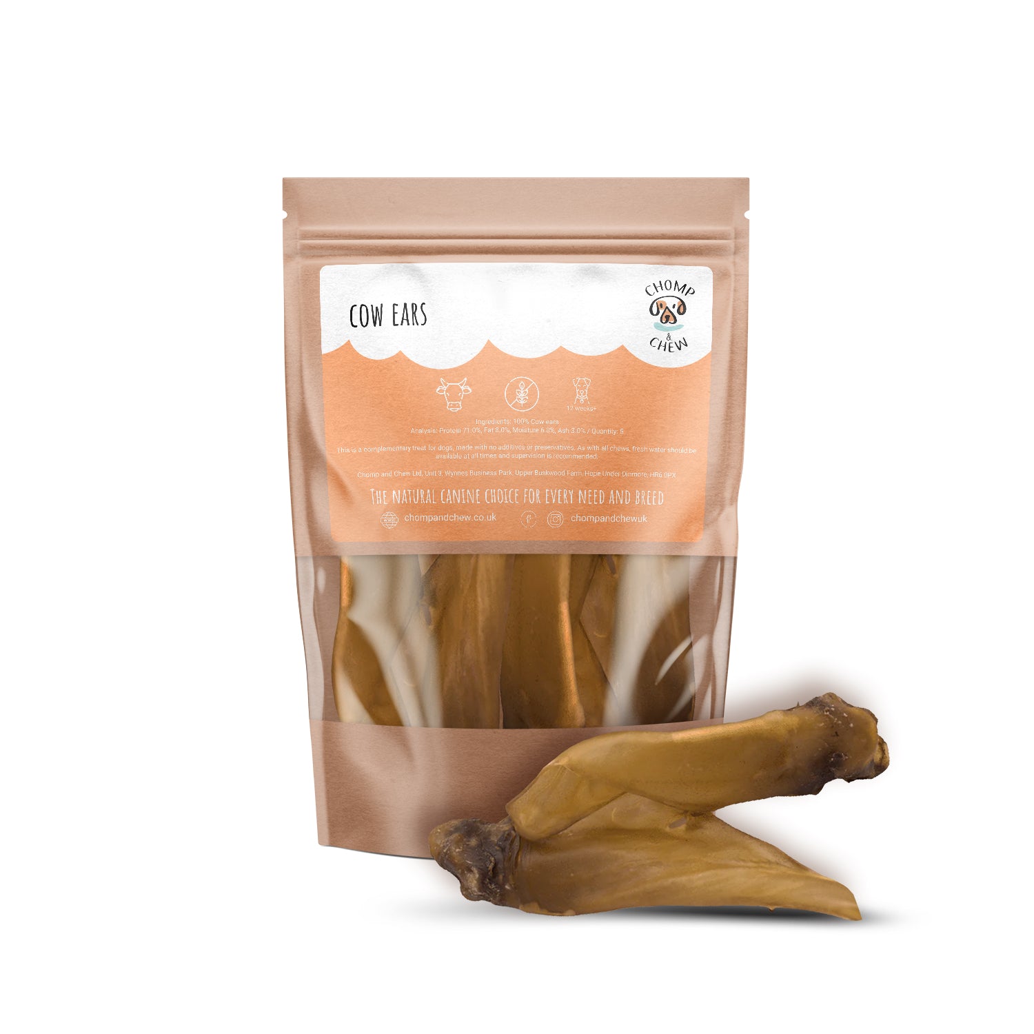 Cow Ears – Chomp & Chew